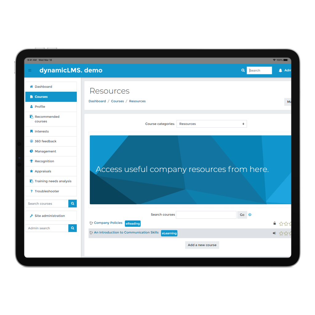 Creating the best LMS platform in the UK - Dynamic digital learning